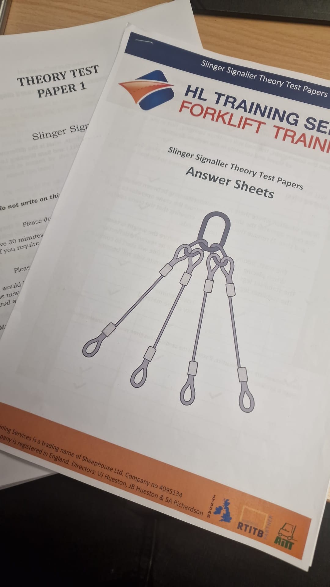 Theory Test Papers (3 Question Sets) - HL Training Services - Operator ...